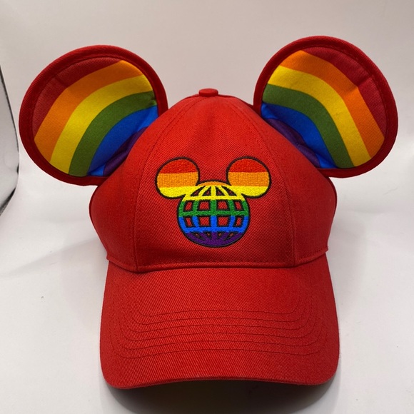 Disney | Accessories | Walt Disney World Hat Rainbow Design Adult Size ...